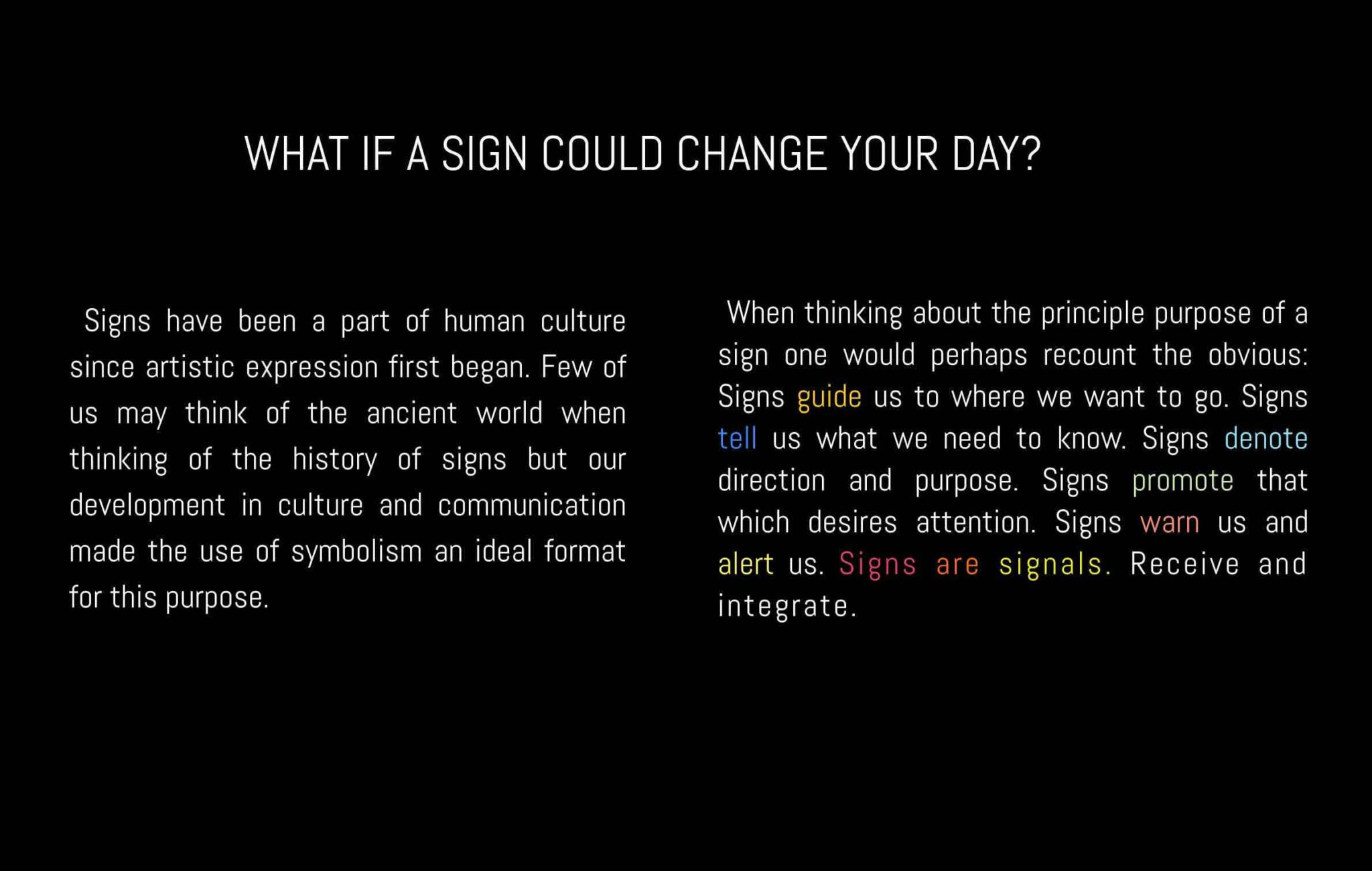 Roadsigns – Olivia Steele